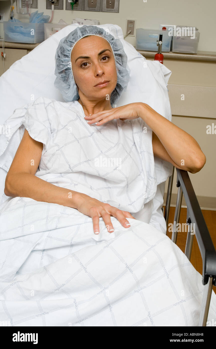 Portrait of female patient Stock Photo - Alamy