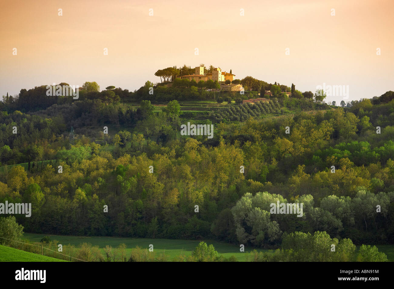 Landscape, Monaciano, Tuscany, Italy Stock Photo - Alamy