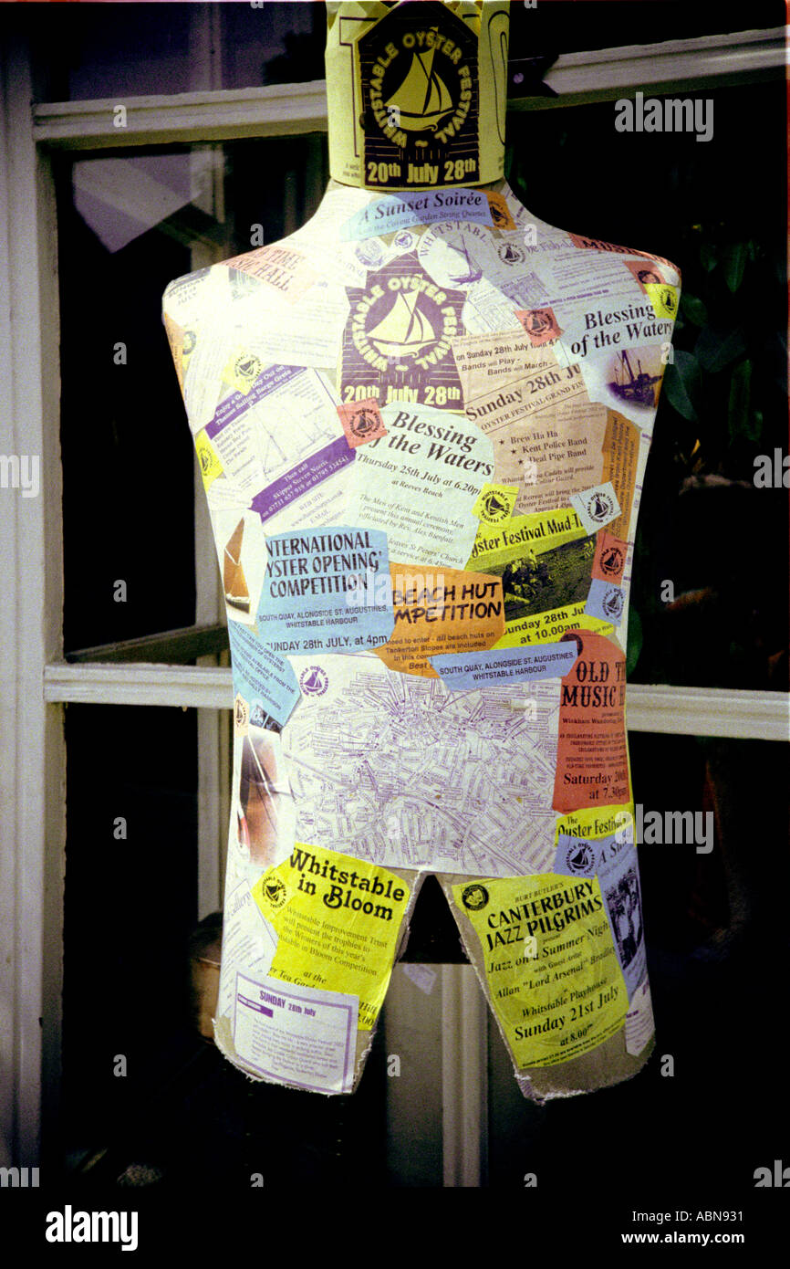 Paper cuttings, covered mannequin Stock Photo - Alamy