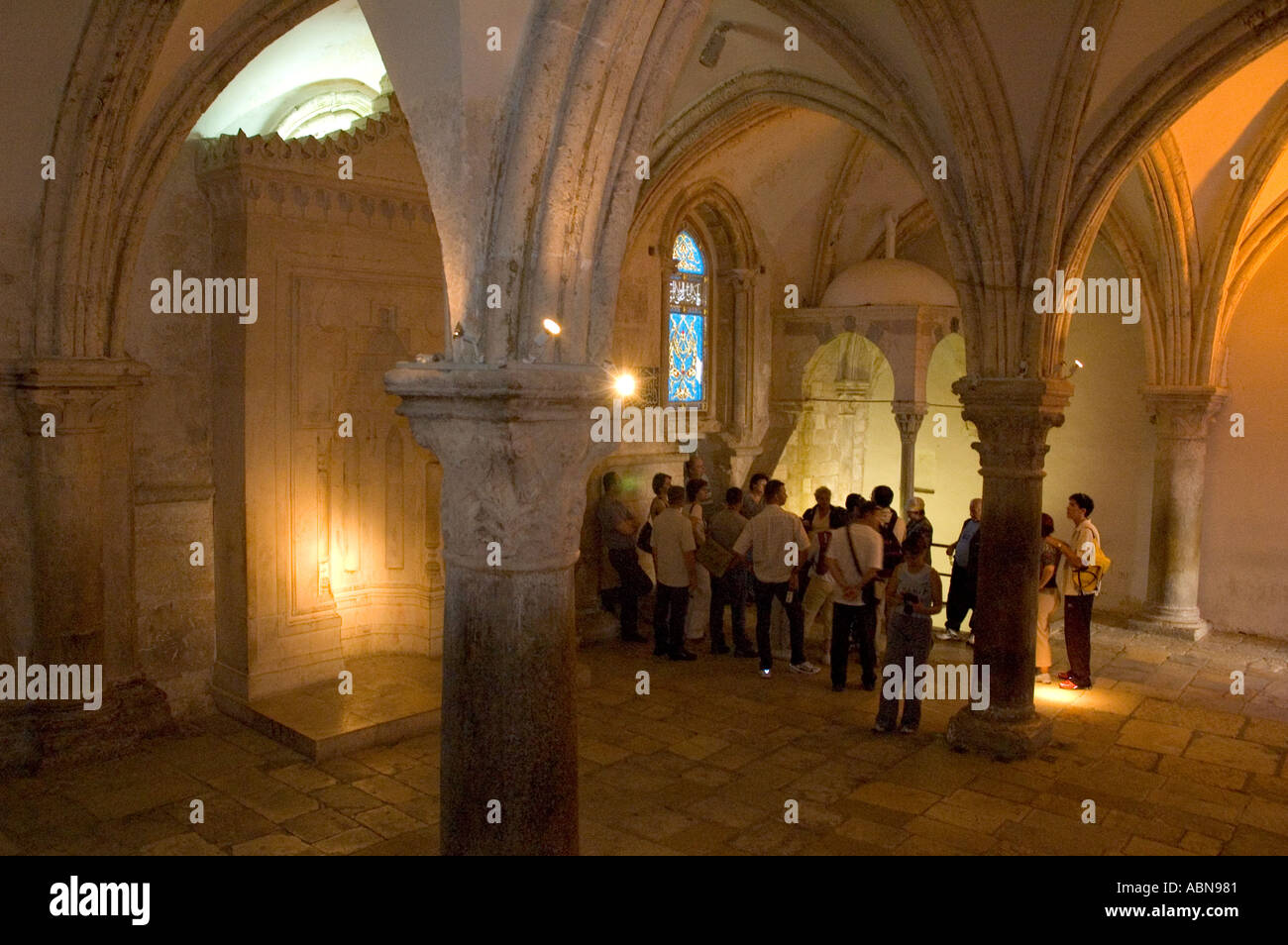 Israel Jerusalem Old City Mount Zion Coenaculum room of the last supper ...