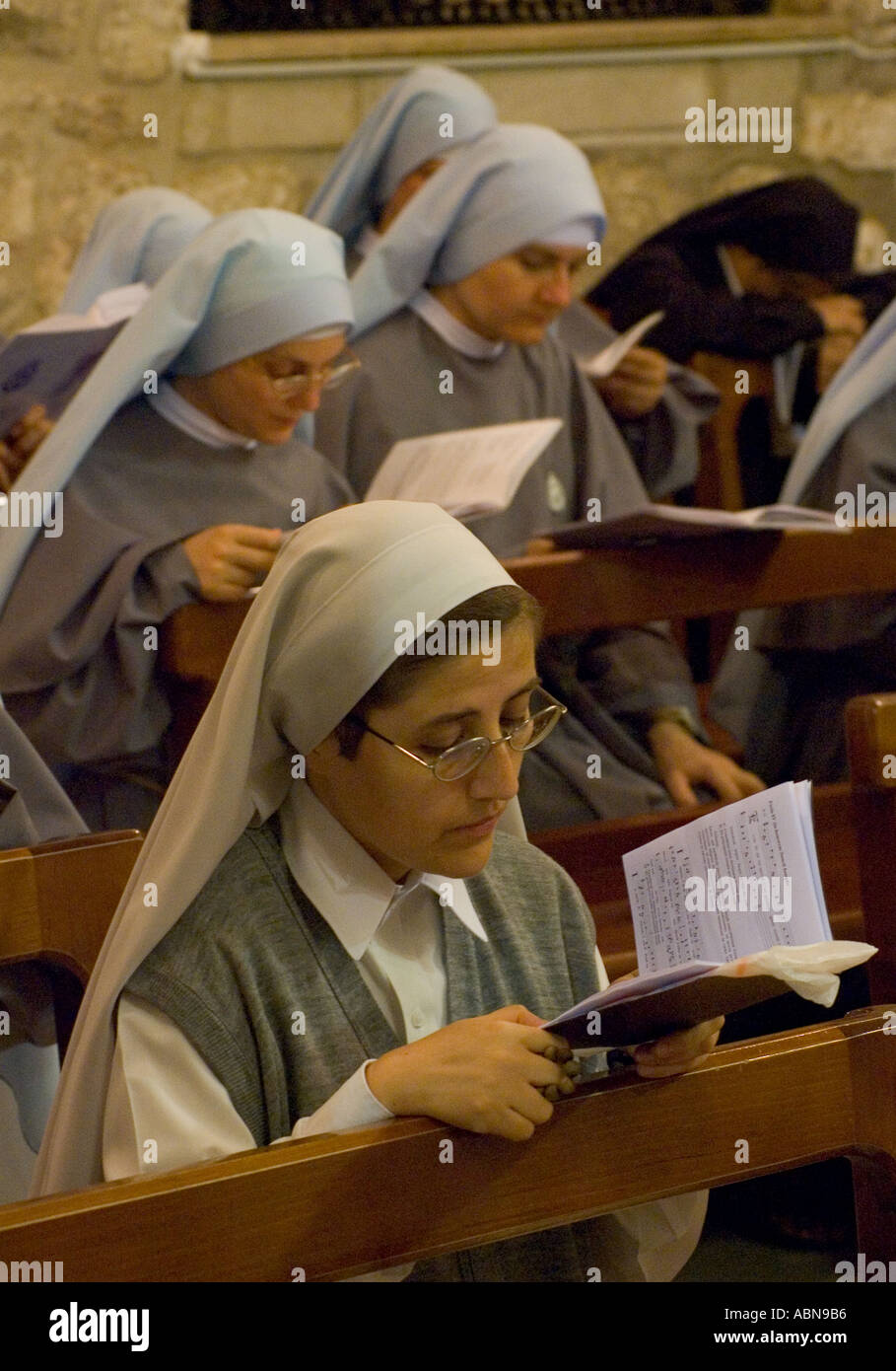 Israel Jerusalem Old City basilica of the Holy Sepulchre portrait of a ...