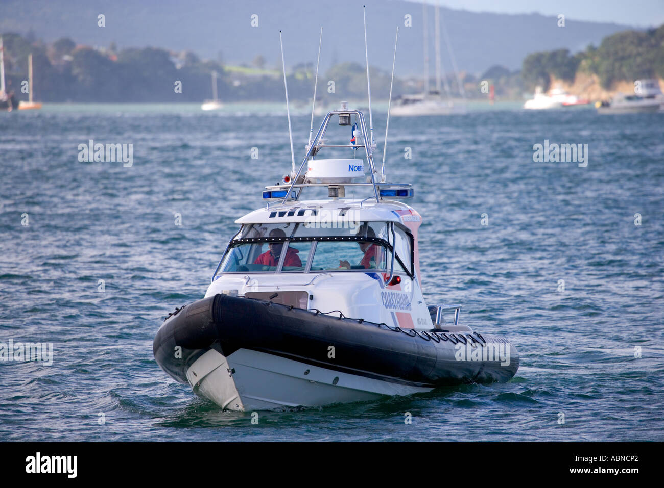 Coastguard Patrol Vessel Auckland New Zealand Stock Photo - Alamy