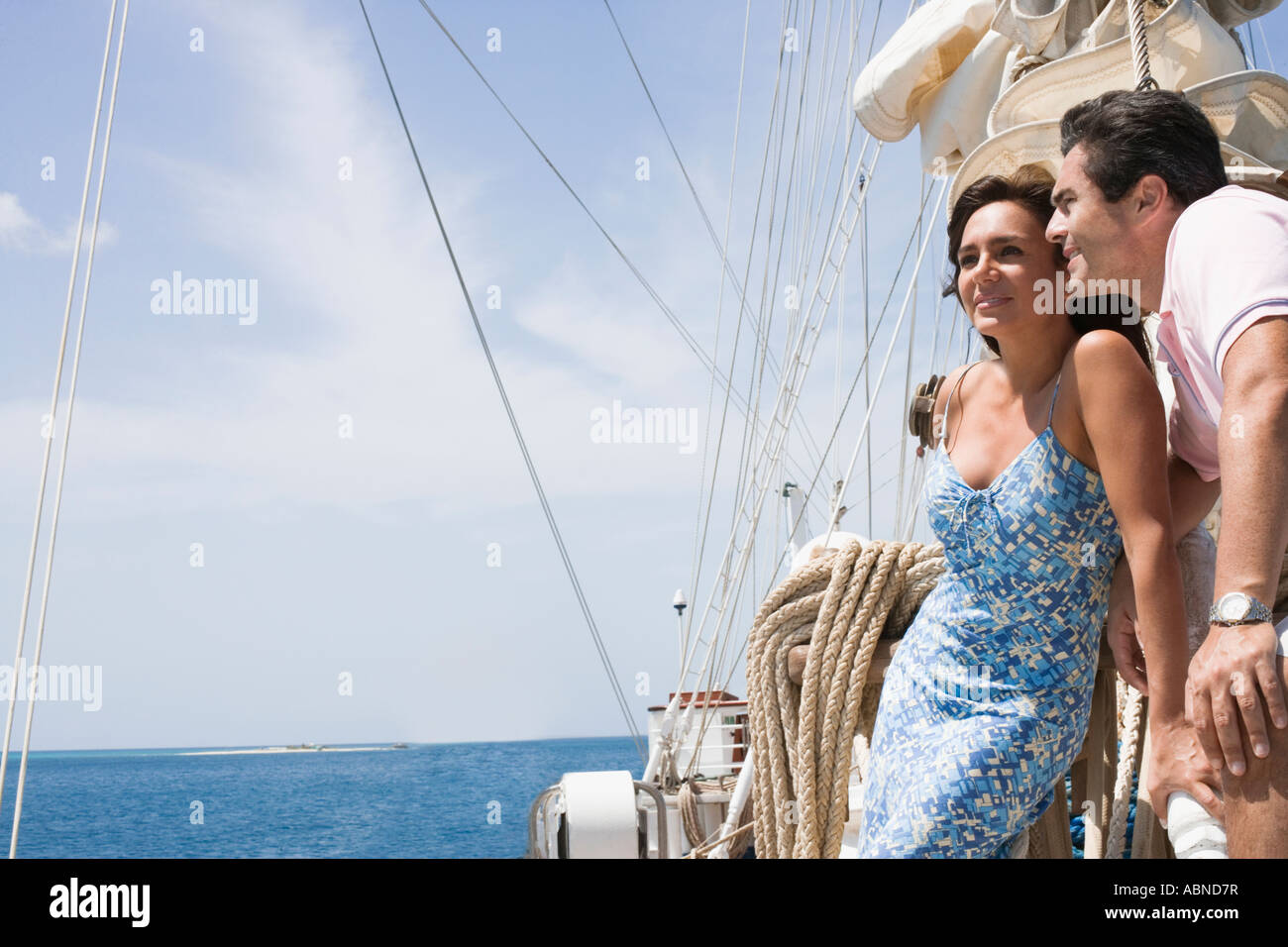 Couple on front deck ship hi-res stock photography and images - Alamy