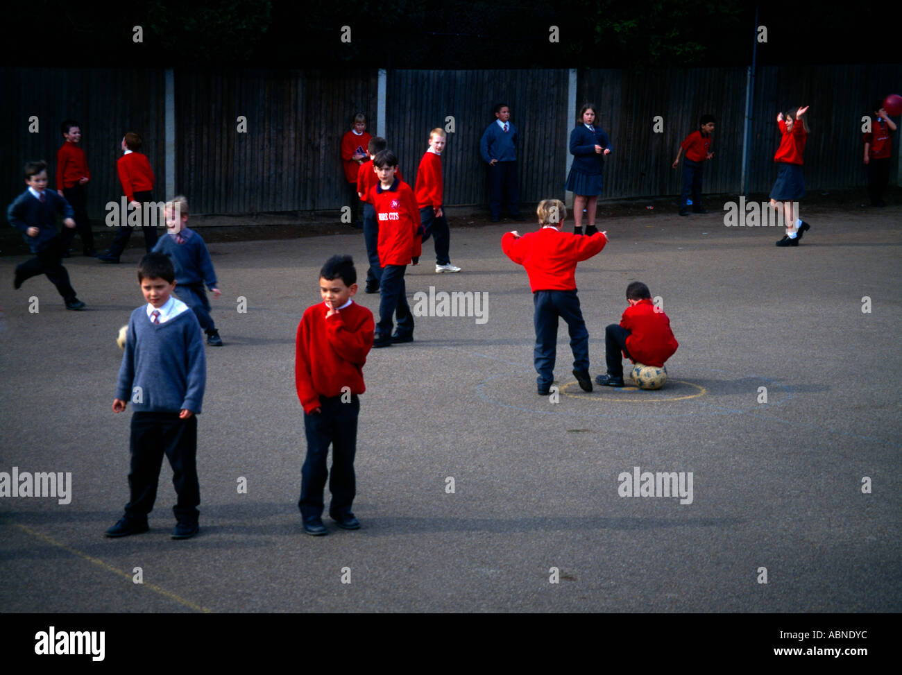 Children In Playground Primary School Stock Photo - Alamy
