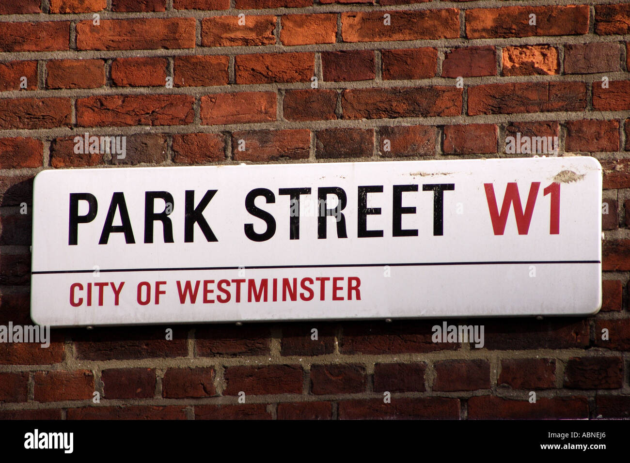Park Street Sign Stock Photo - Alamy