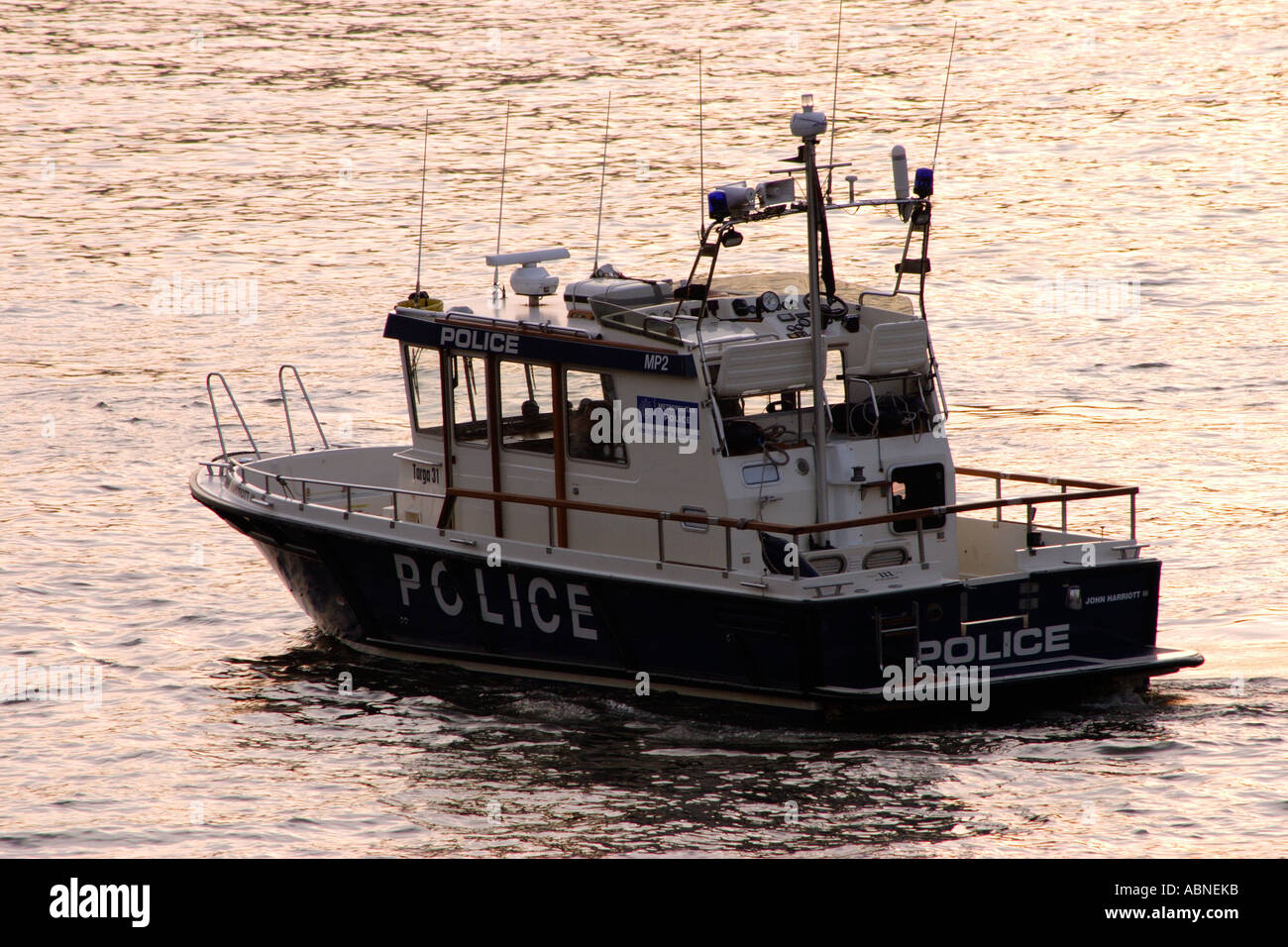 Police boat officer britain uk hi-res stock photography and images - Alamy