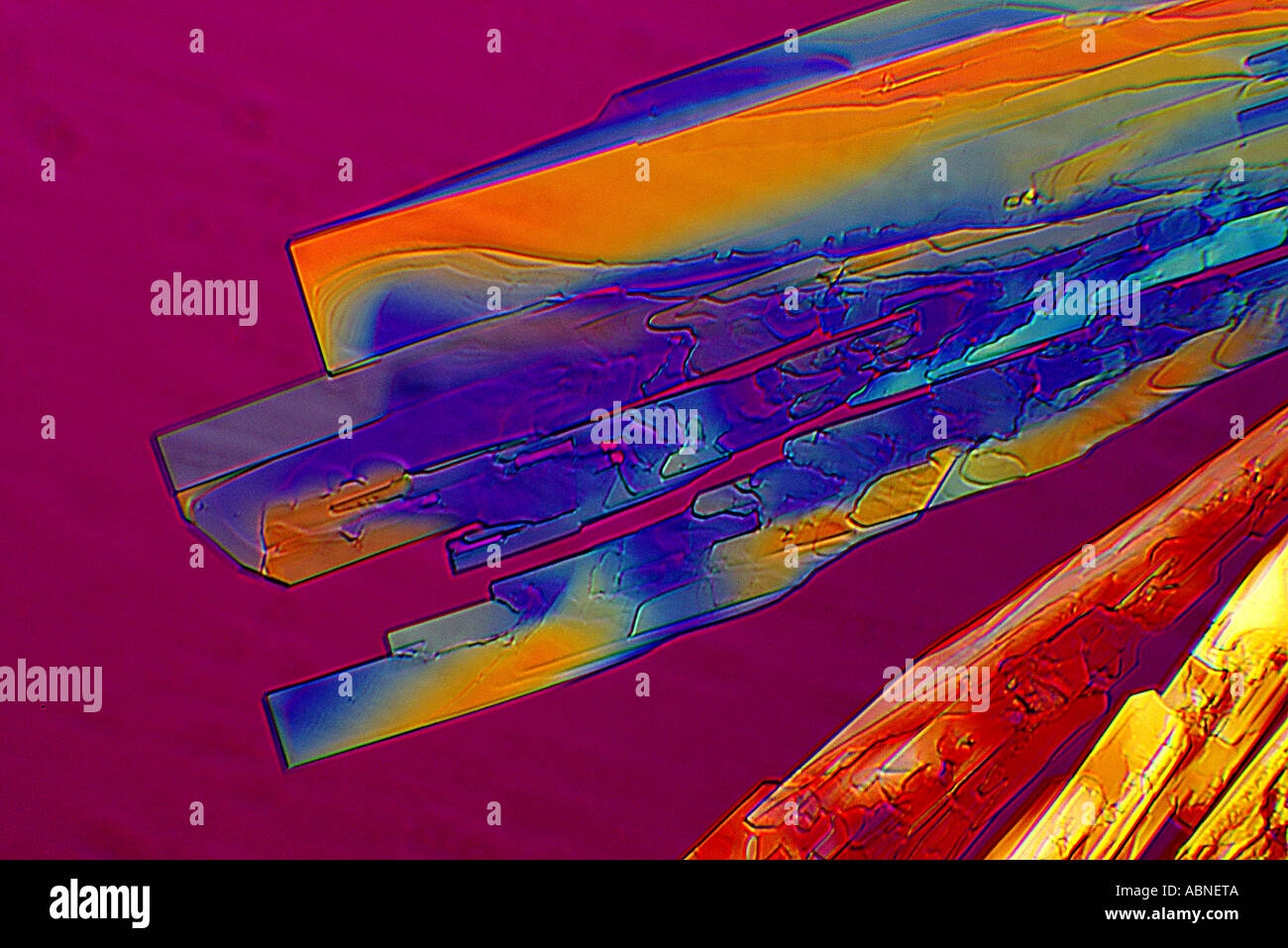 Mixed Crystals. Made from ColdRex (c) flu medicine tablets Stock Photo ...