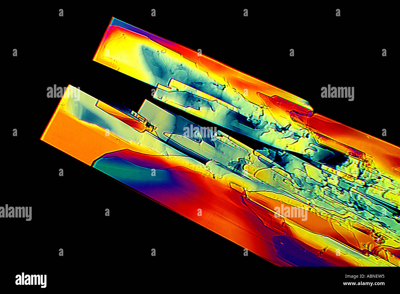 Mixed Crystals. Made from ColdRex (c) flu medicine tablets Stock Photo ...