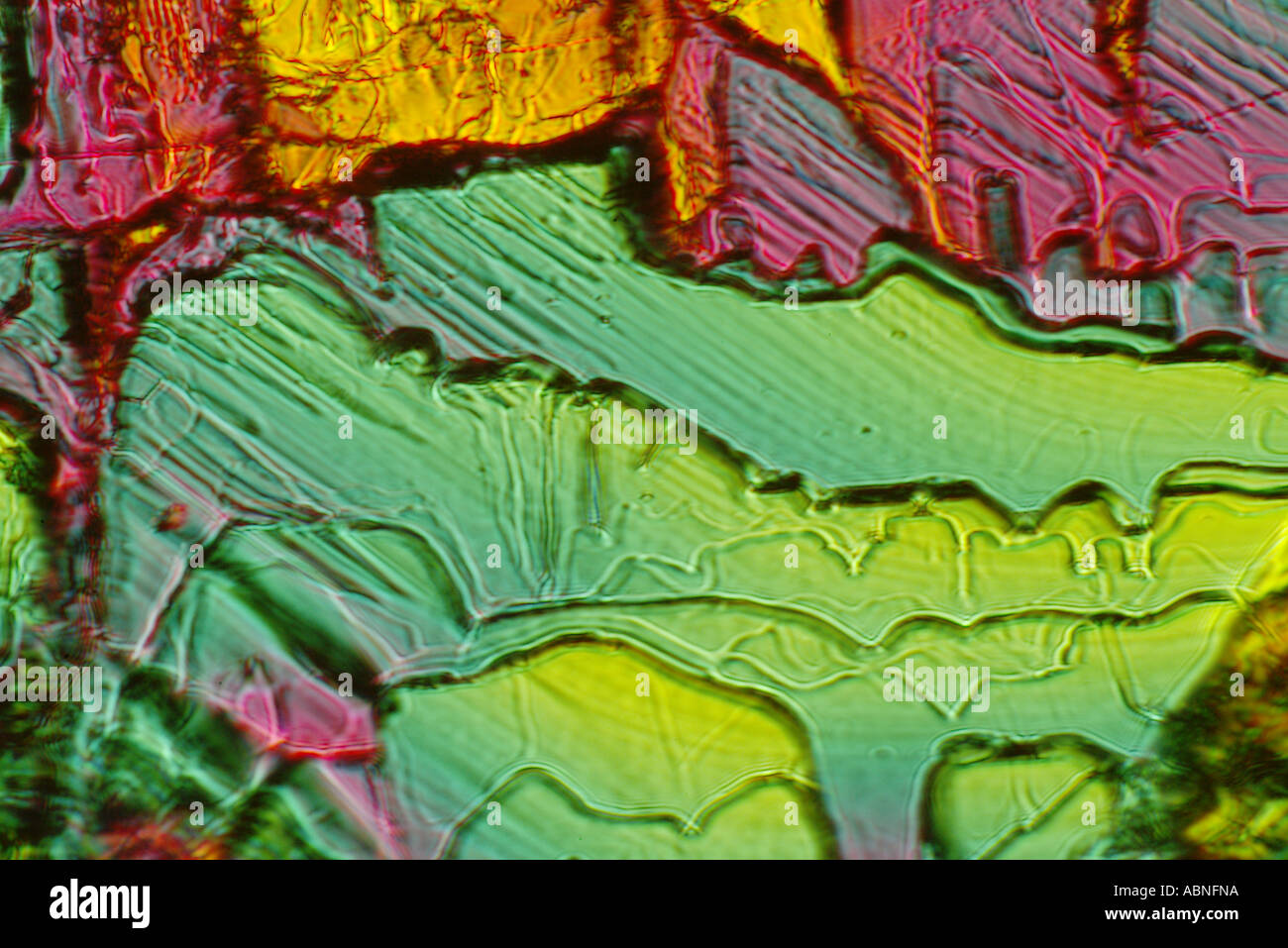 Pottasium Ferricyanide plus Ferric Chloride mixed crystals Stock Photo ...