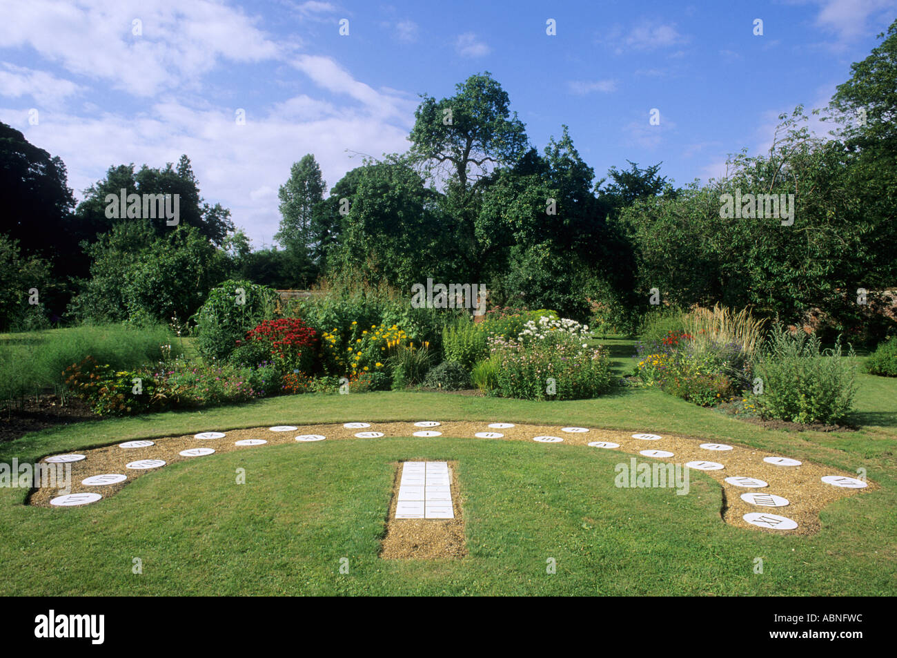 Clock in the garden hi-res stock photography and images - Alamy