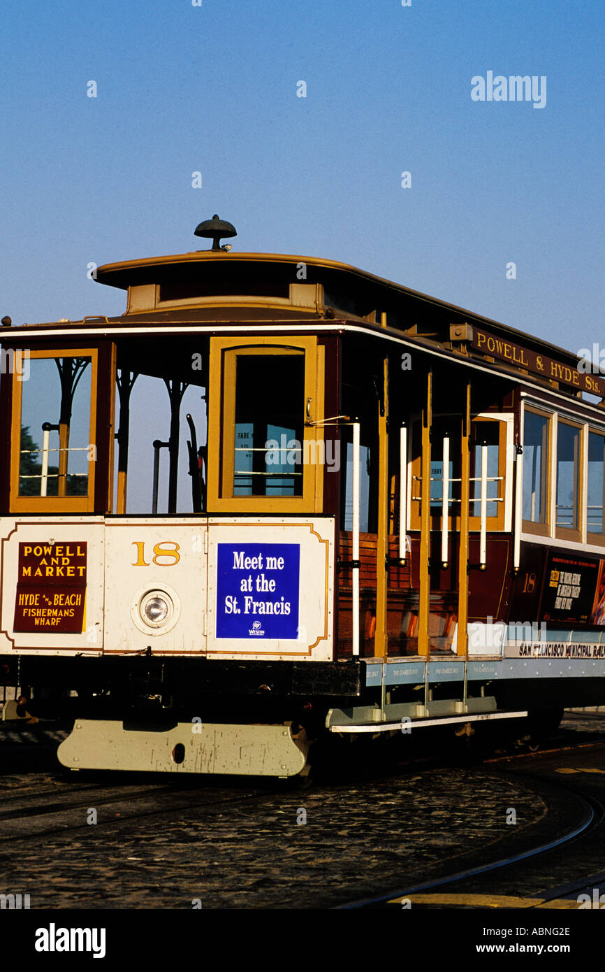 California, San Francisco, Hyde Street Cable Car Stock Photo - Alamy