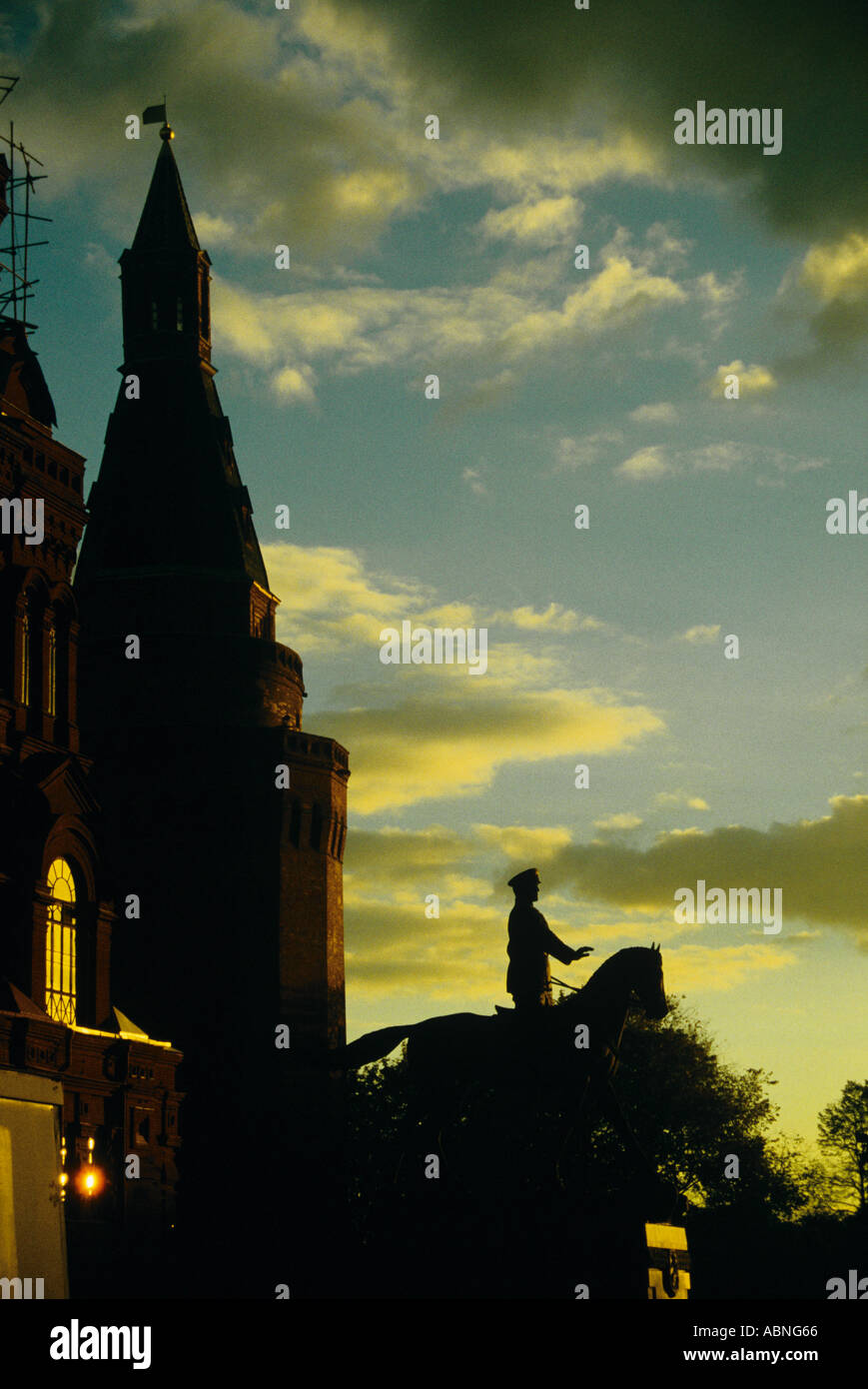 Russian World War II Hero Statue outside the The Resurrection Gate Red ...