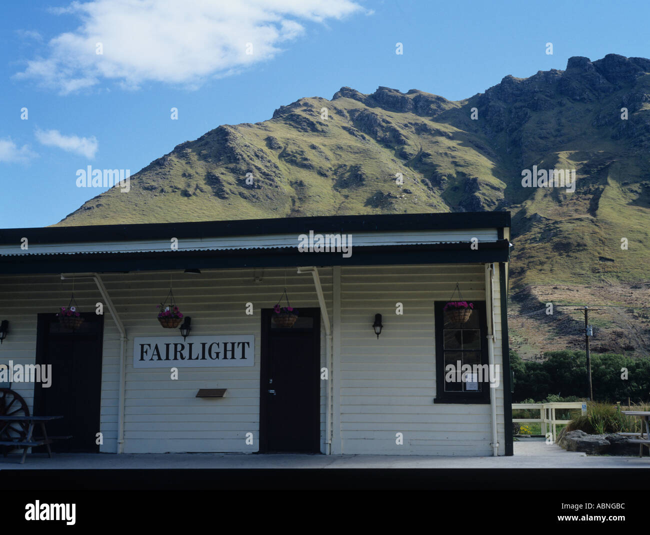 Fairlight Station the Kingston Flyer s destination New Zealand Stock ...