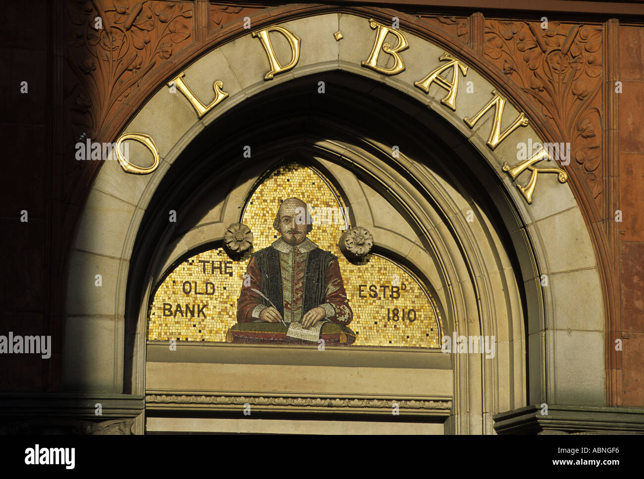 William Shakespeare mosaic on The Old Bank, Chapel Street, Stratford ...