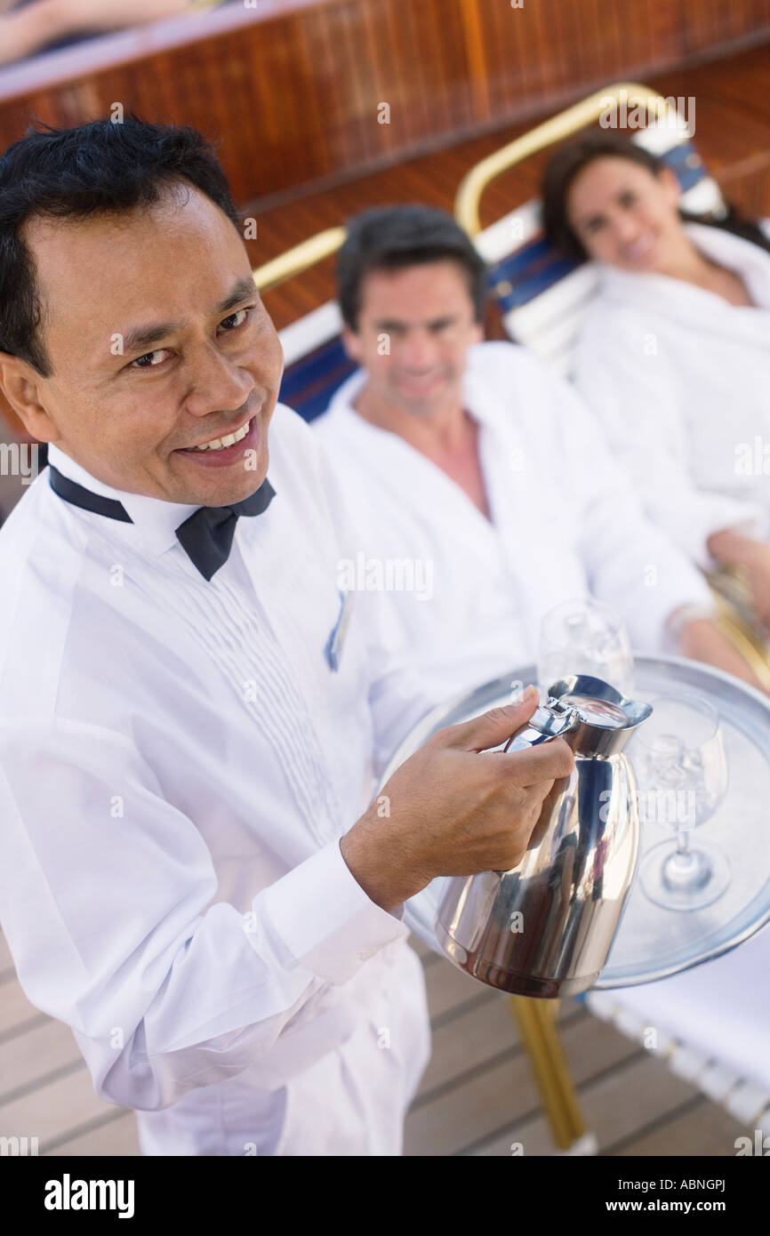 Waiter serving water hi-res stock photography and images - Alamy