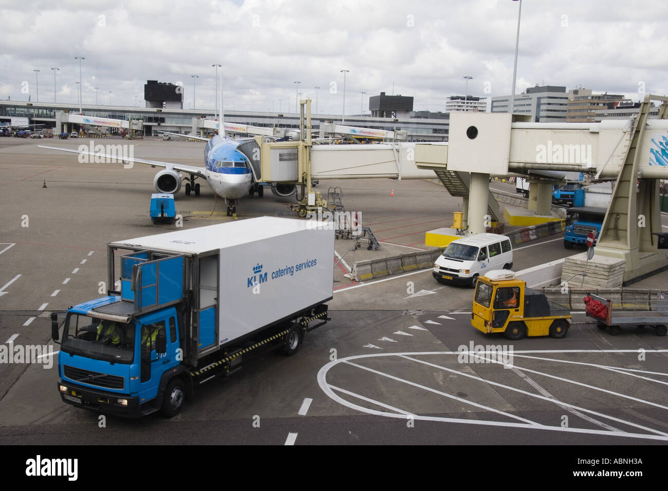 Cargo handling at Schiphol international airport Amsterdam Holland ...