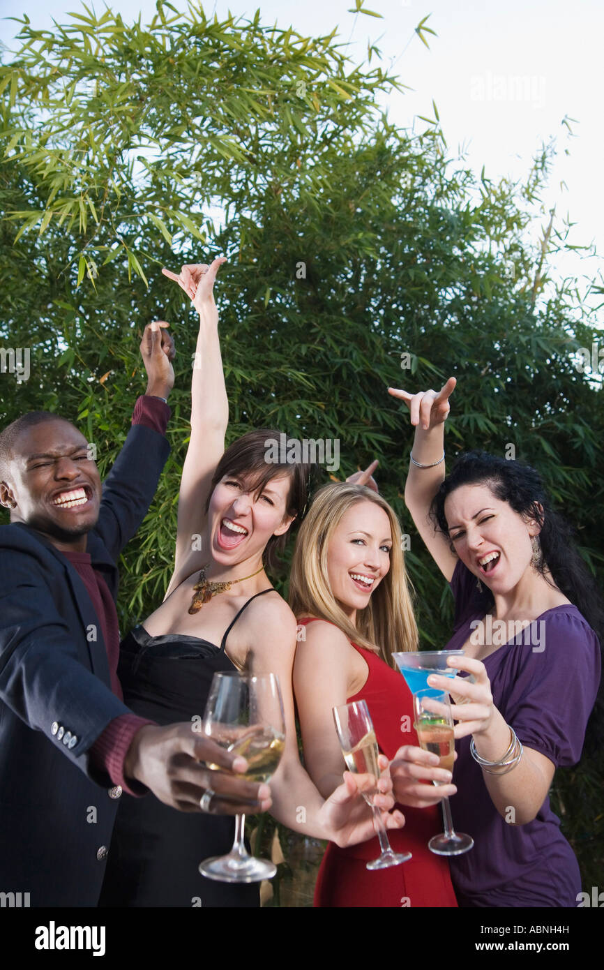 Portrait of People at Party Stock Photo - Alamy
