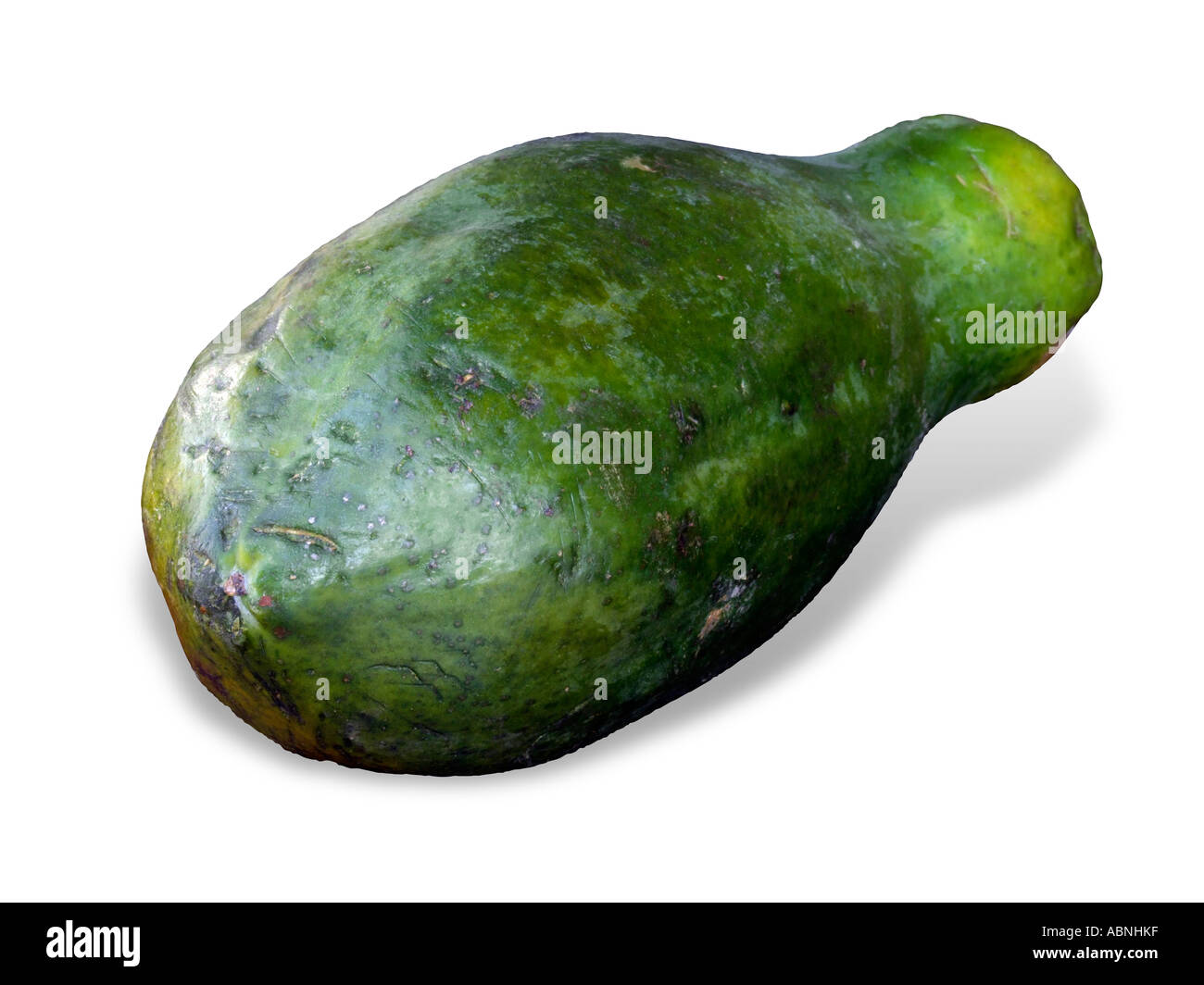 Ripe papaya fruit on a white background with a shadow Stock Photo - Alamy