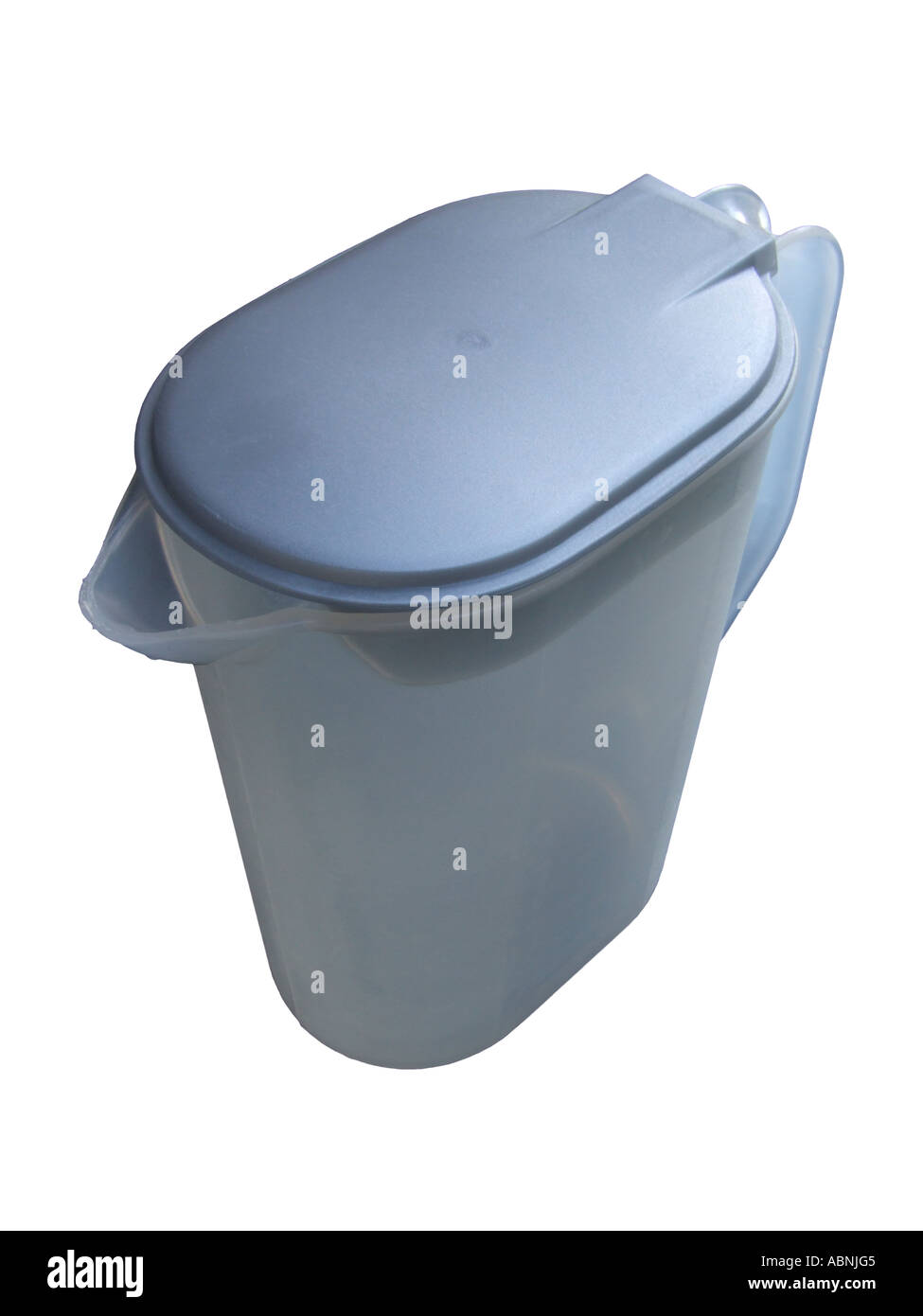 Plastic water jug on a white background Stock Photo - Alamy