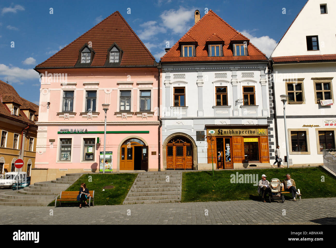 city square of Bardejov Unesco World Heritage Site Slovakia Stock Photo ...