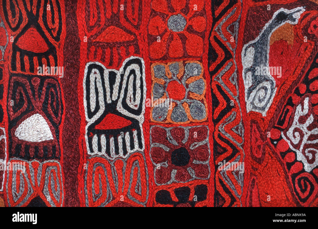 A colourful woven and embroidered Kurdish textile probably from ...