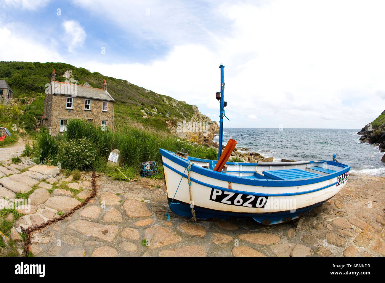 Penberth cornish fishing village harbour harbor and cove West Penwith ...