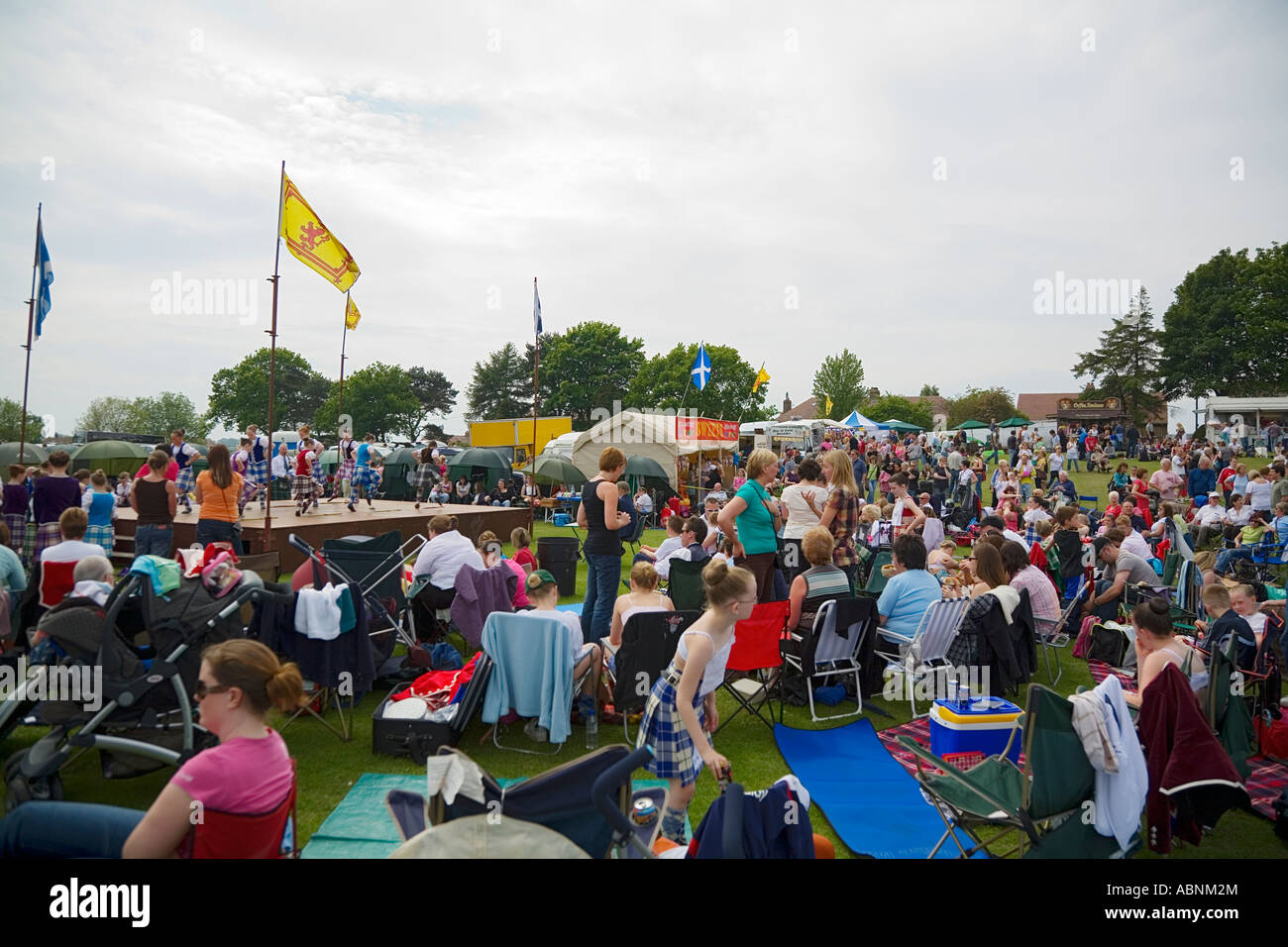 Parents and spectators watch young dancers on stage at Markinch ...