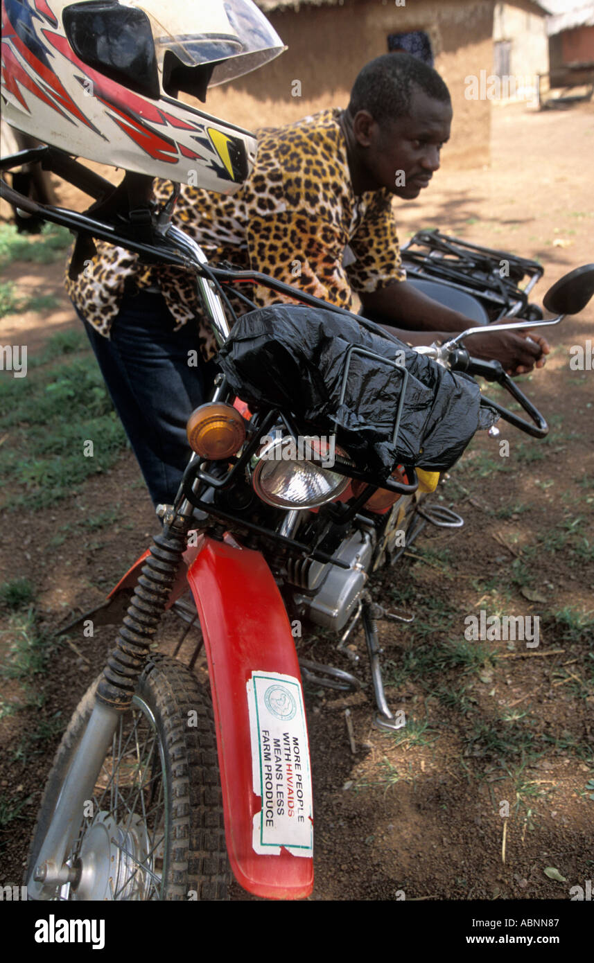 Ghana victims of unfair World Trade , Note bike sticker warning re HIV ...