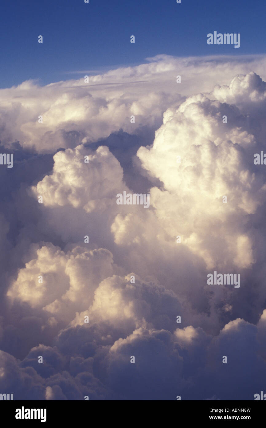 aerial view of cumulus clouds Stock Photo - Alamy