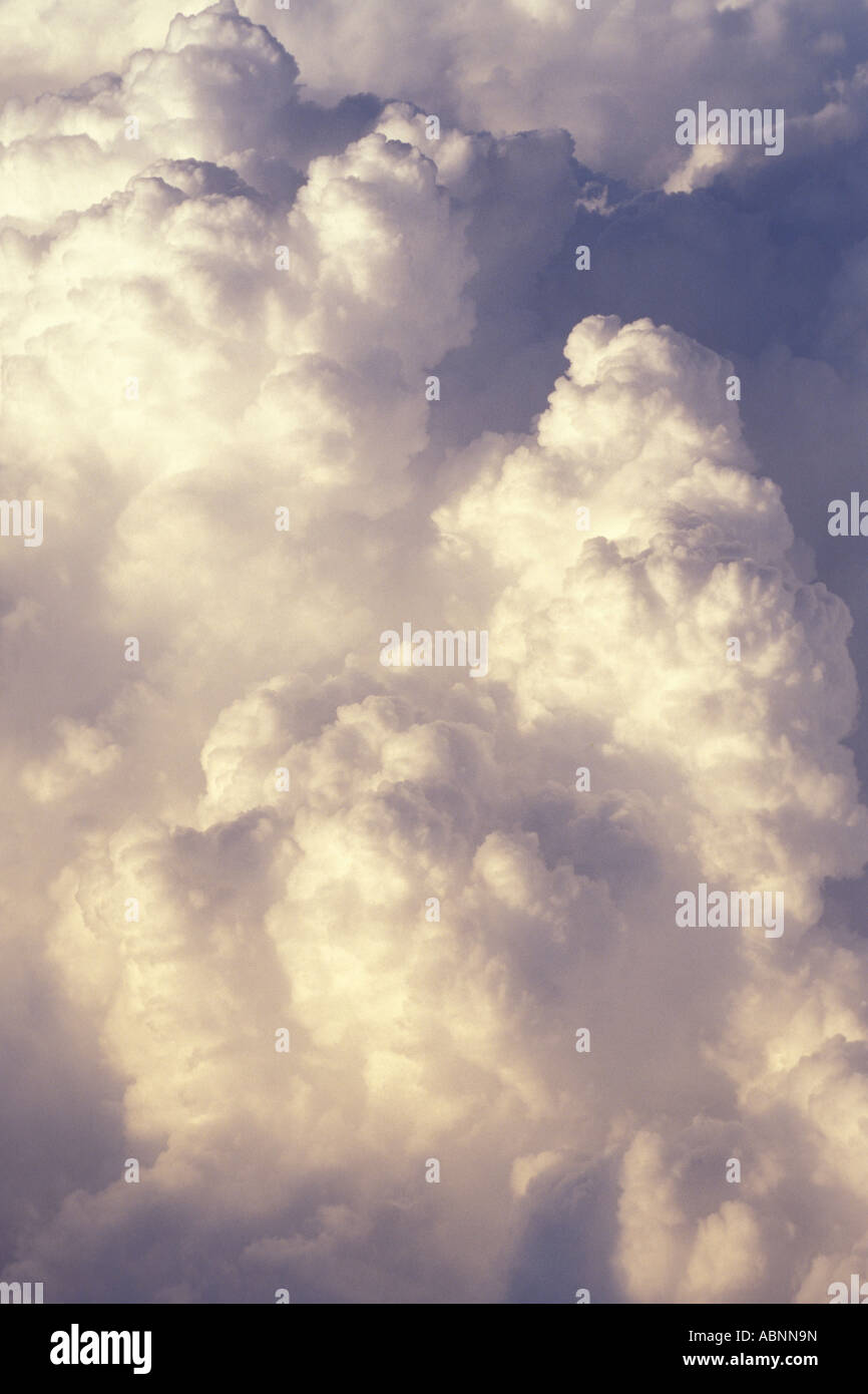 aerial view of cumulus clouds Stock Photo - Alamy