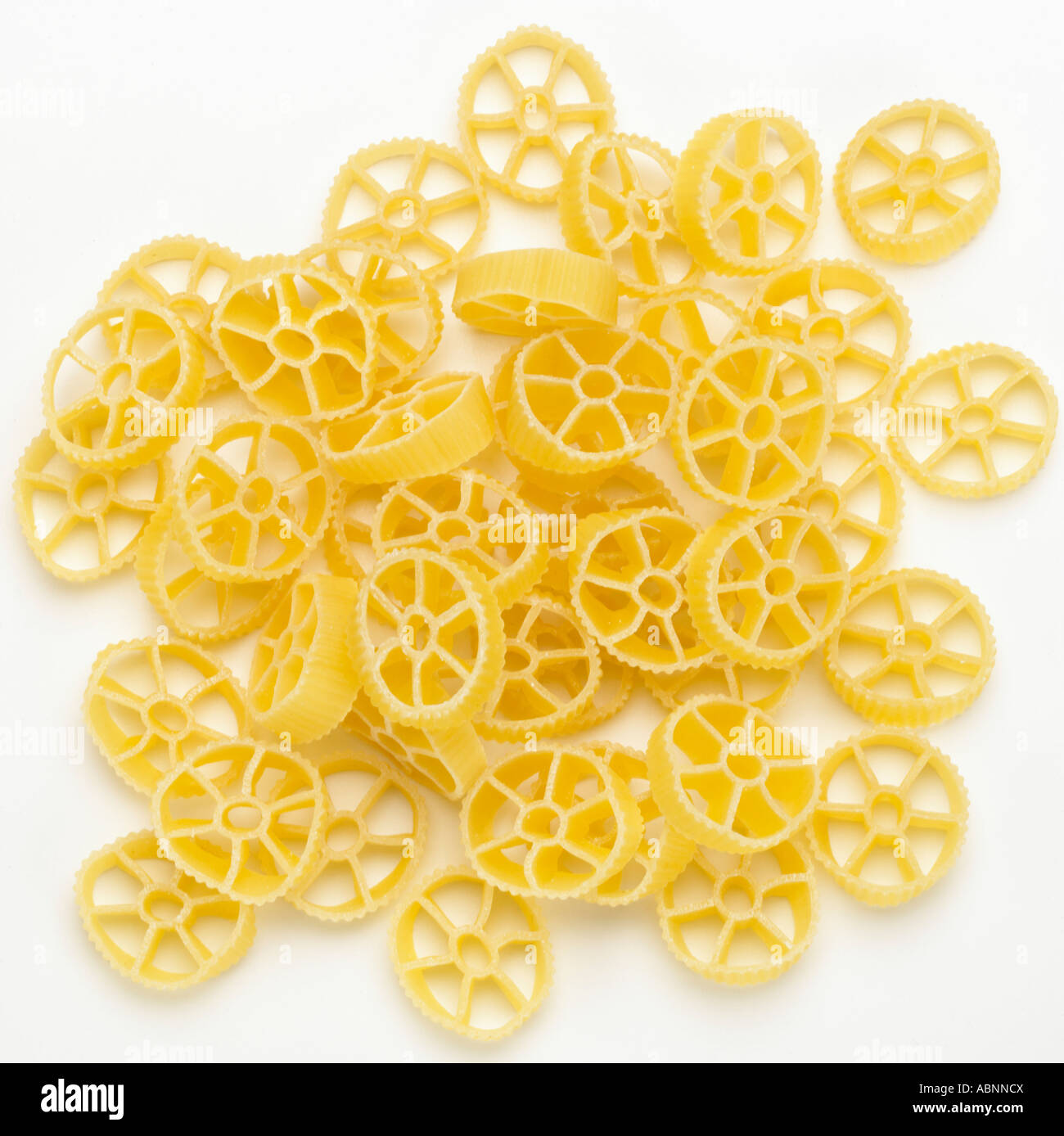 Pasta, wagon wheel Stock Photo - Alamy