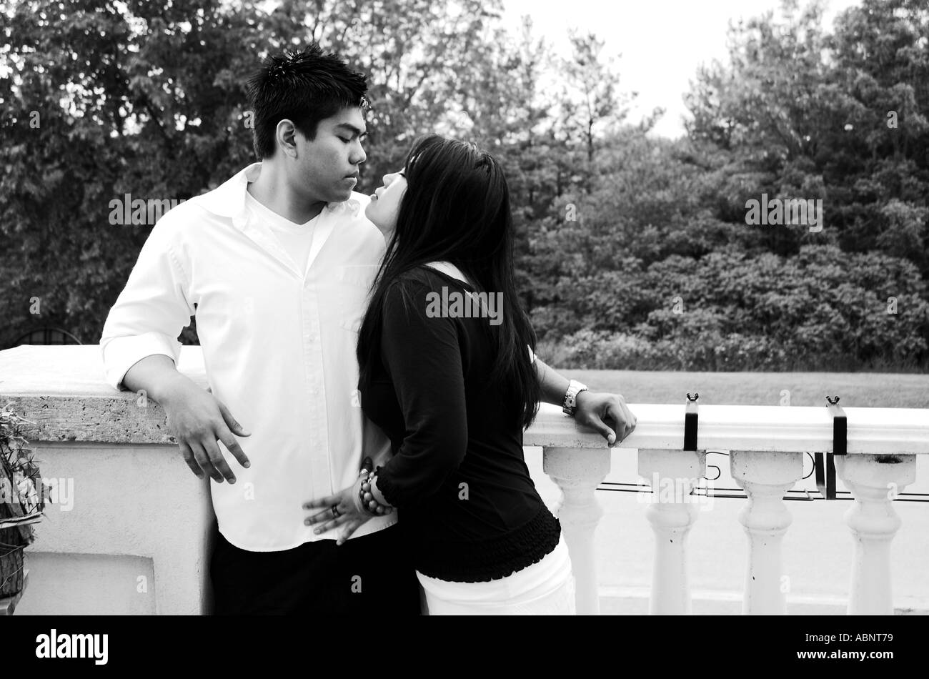 A couple enjoying a romantic moment Stock Photo - Alamy