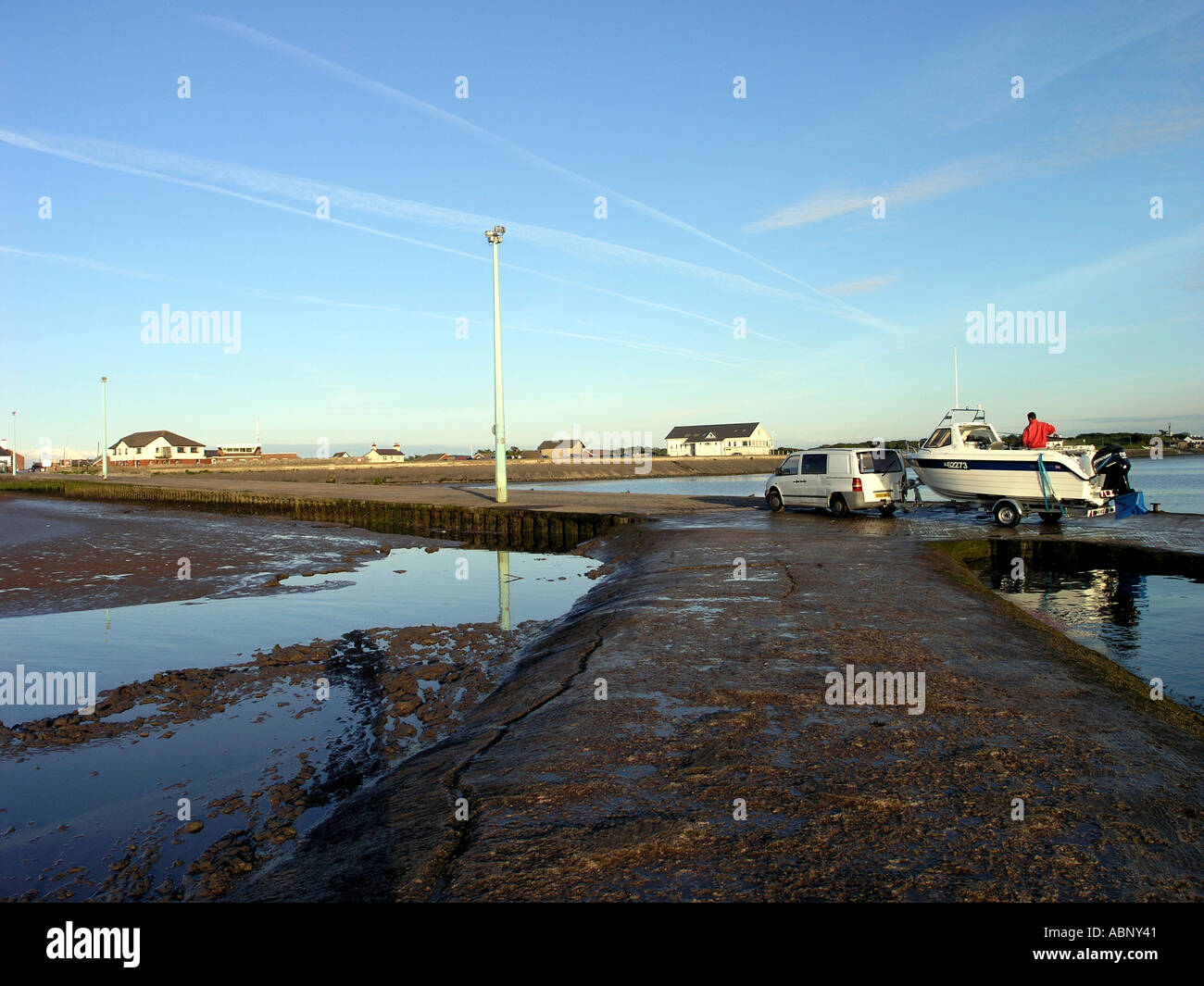 Slipway at Knott End on Sea Lancashire Stock Photo - Alamy