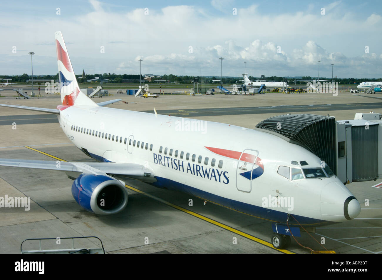 British Airways plane Heathrow airport Stock Photo - Alamy