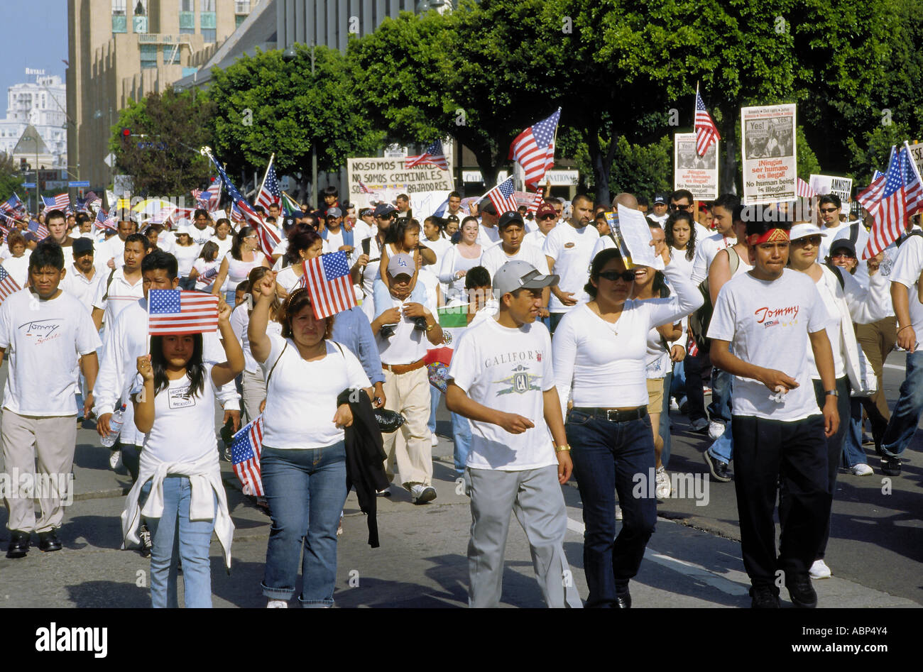 The Great Immigration March on May 1, 2006 in Los Angeles, California ...
