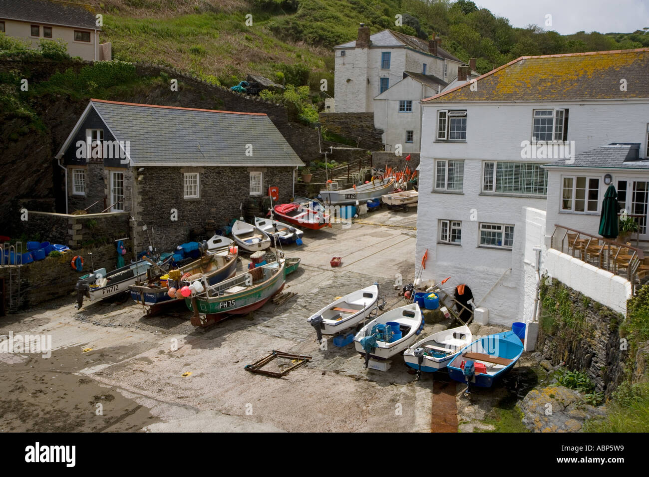 Portloe boats hi-res stock photography and images - Alamy