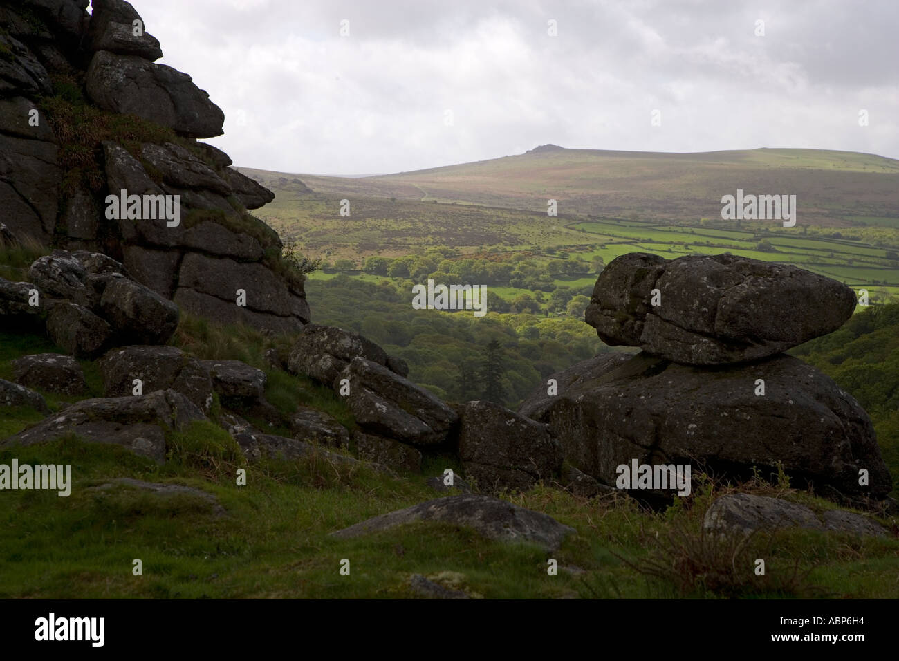 Rock Formations Dartmoor Devon UK Stock Photo - Alamy