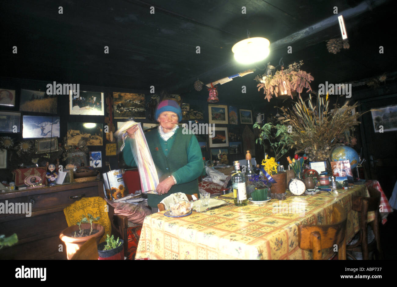 Interior of a refuge Stock Photo - Alamy