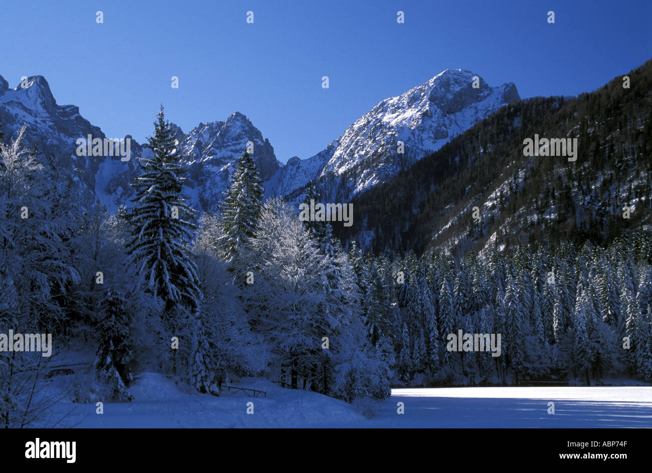 Fusine lake winter hi-res stock photography and images - Alamy