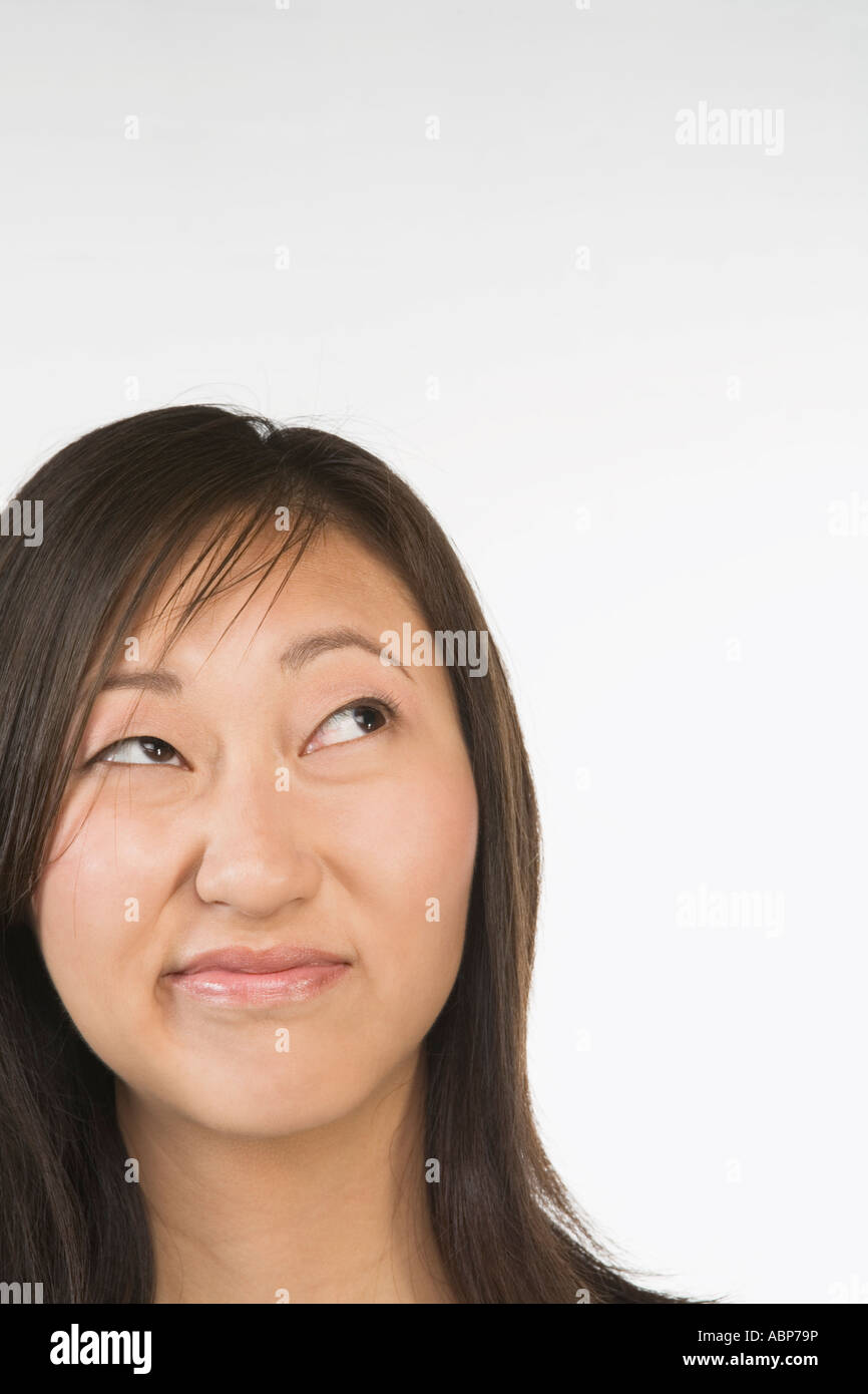 Woman making a face Stock Photo - Alamy