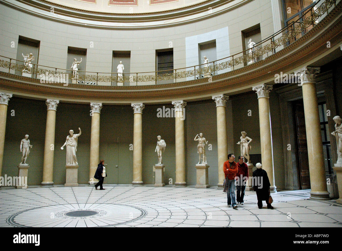 Rotunda Altes Museum A circle of Named classical figures in plaster ...