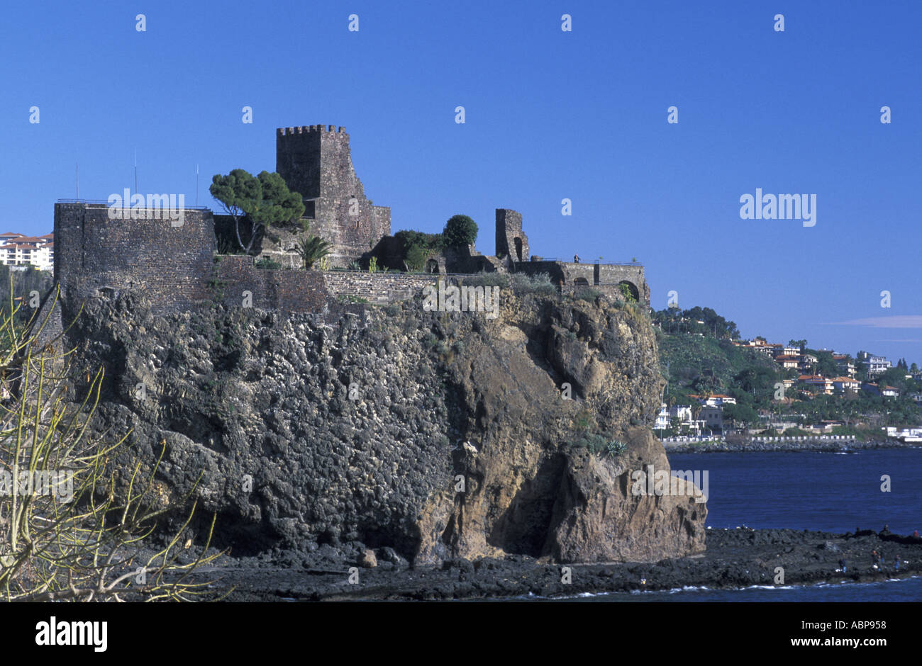 Castle of Aci Castello Stock Photo - Alamy