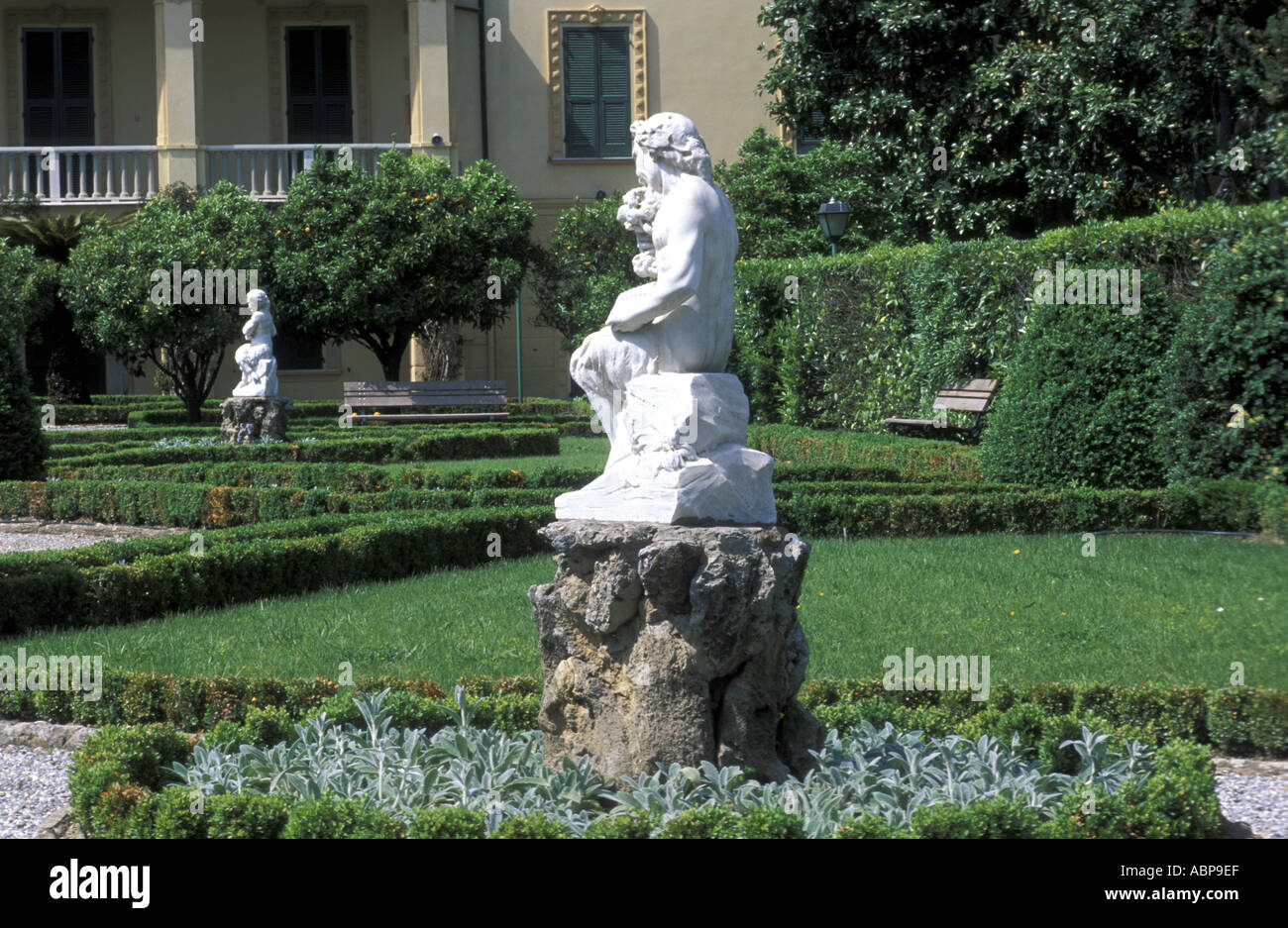 Gardens of Villa Marigola Stock Photo - Alamy