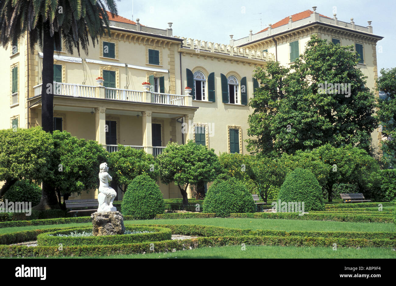 Gardens of Villa Marigola Stock Photo - Alamy