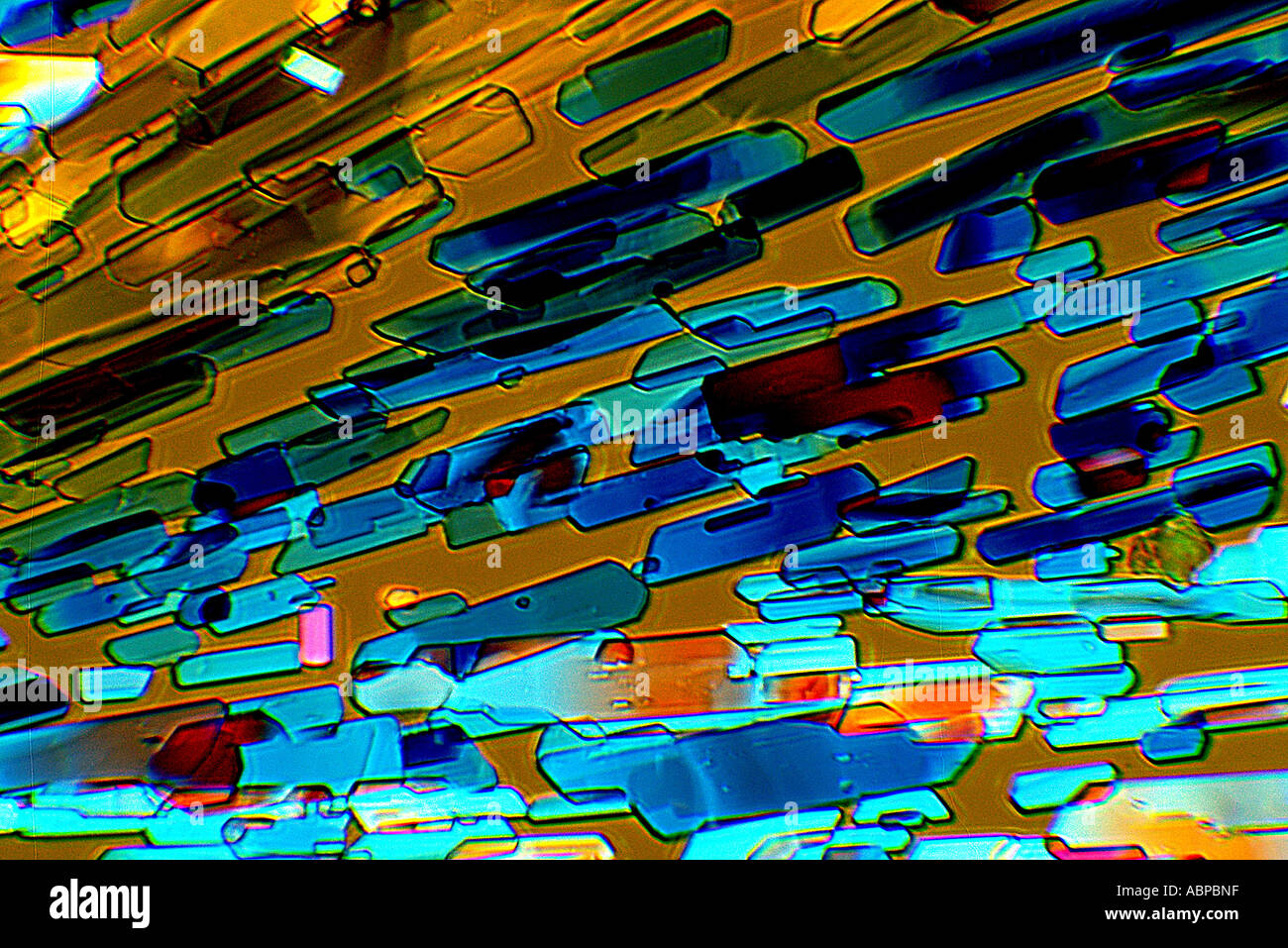 Potassium ferricyanide crystals X200 Stock Photo - Alamy