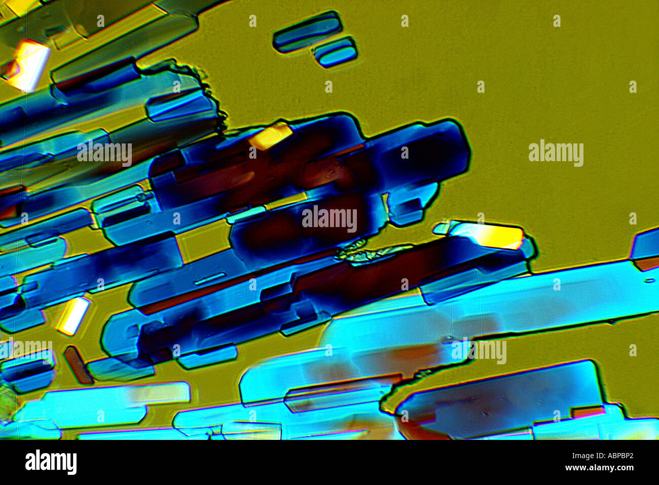 Potassium ferricyanide crystals X200 Stock Photo - Alamy
