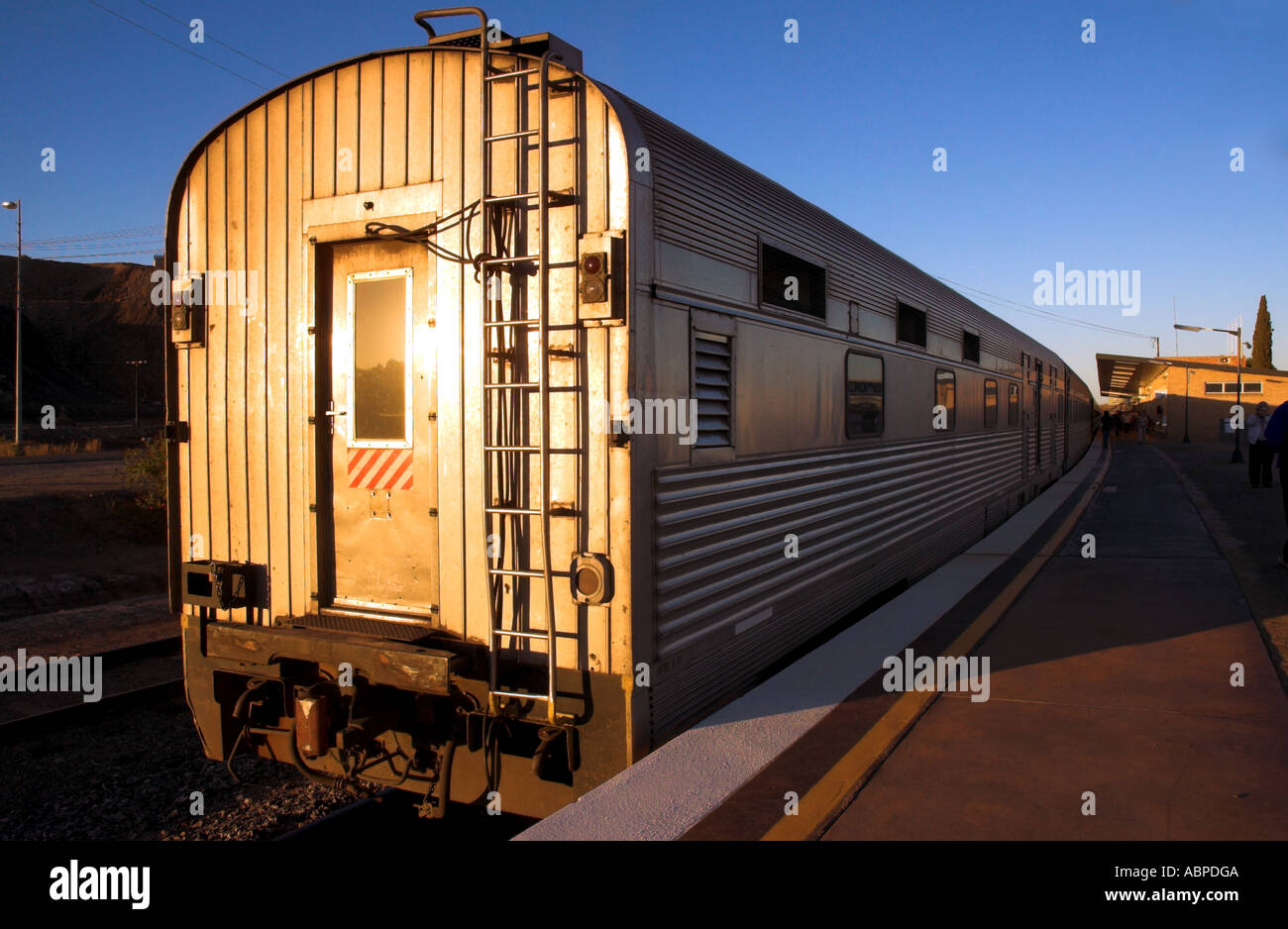 The Indian Pacific train arriving at Broken Hill SA on its way from ...
