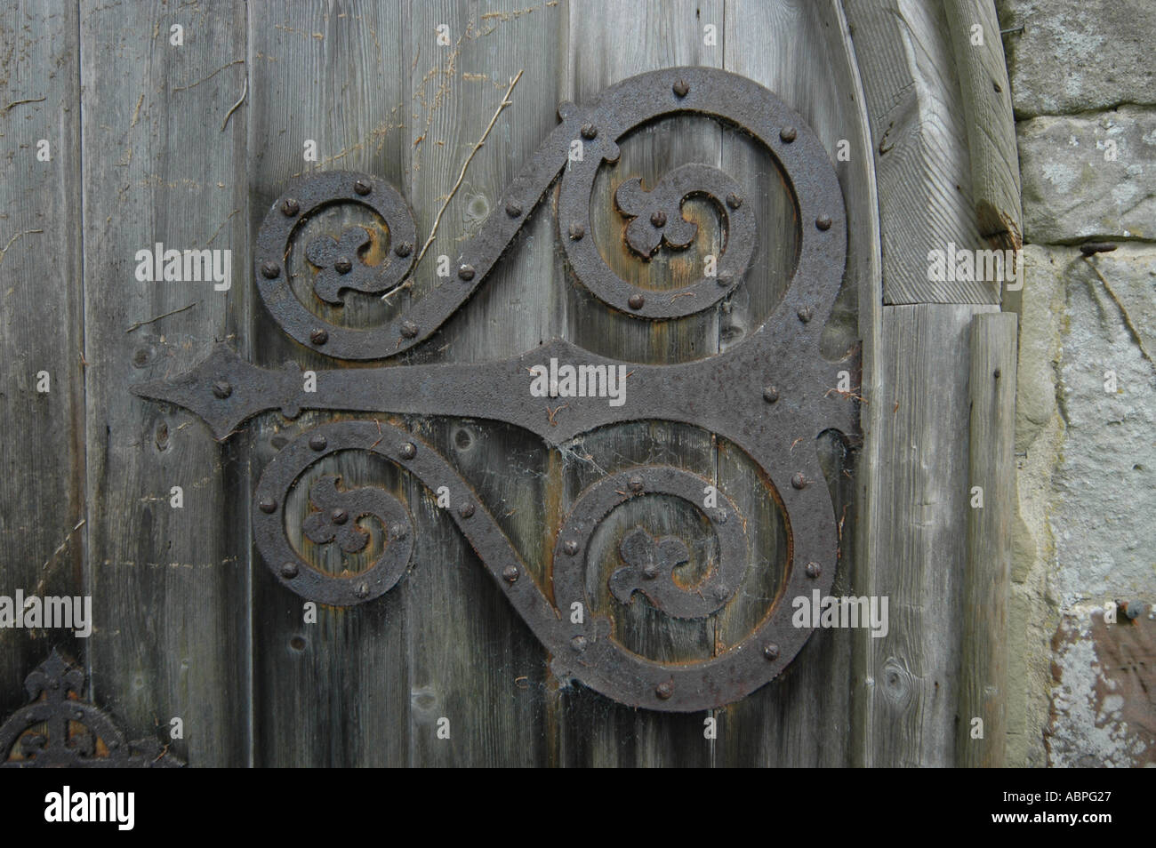 Old church gate hinge hi-res stock photography and images - Alamy