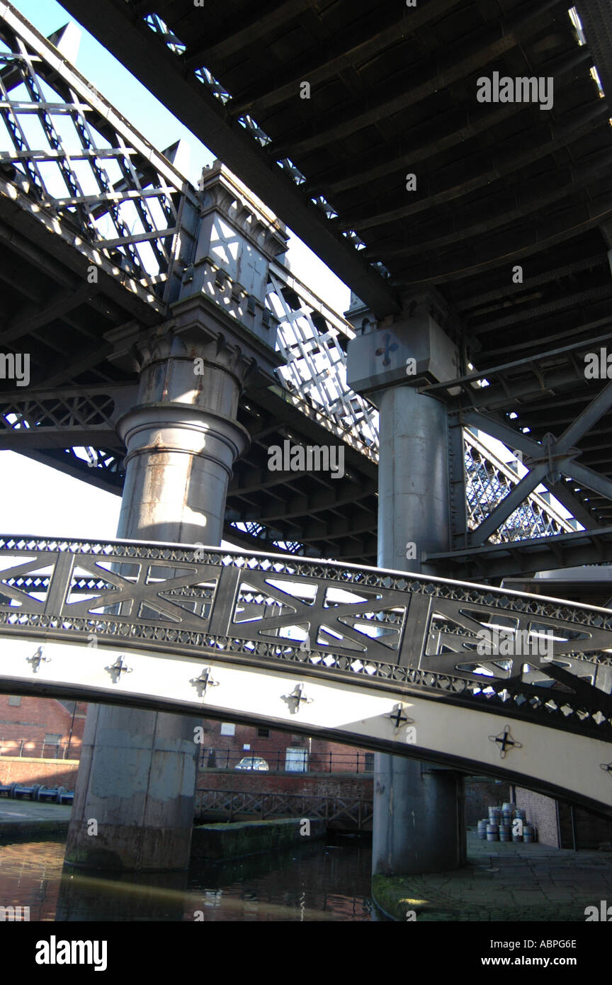 Iron Bridges in Manchester s Castlefield Stock Photo - Alamy