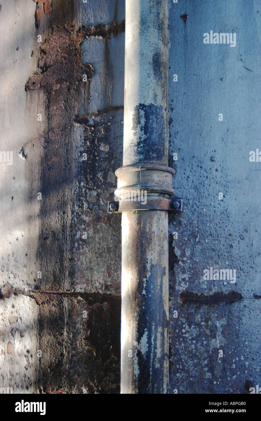 Victorian Drainpipe on large steel column Stock Photo - Alamy